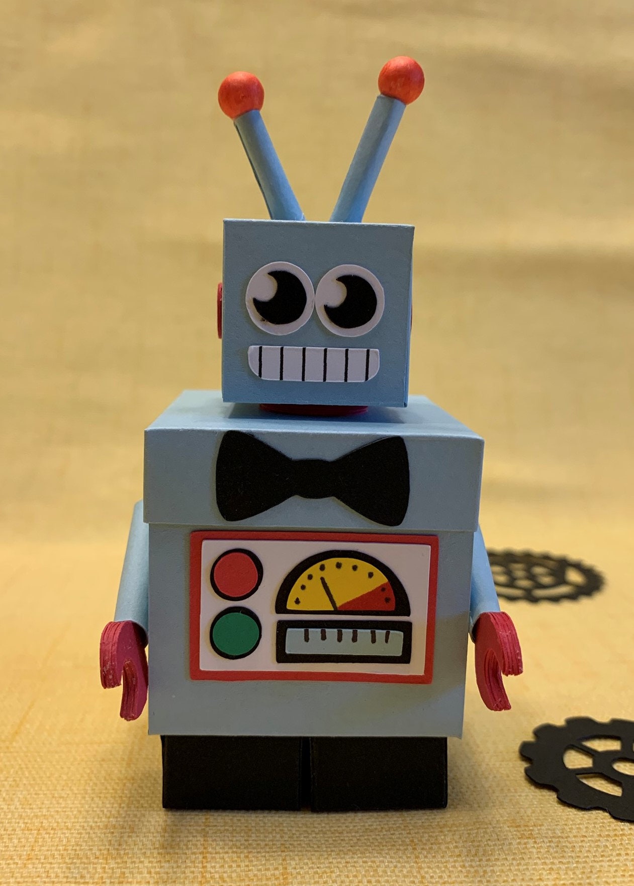 Mini Robot Party Favor Box - 4.25 Inches - Etsy