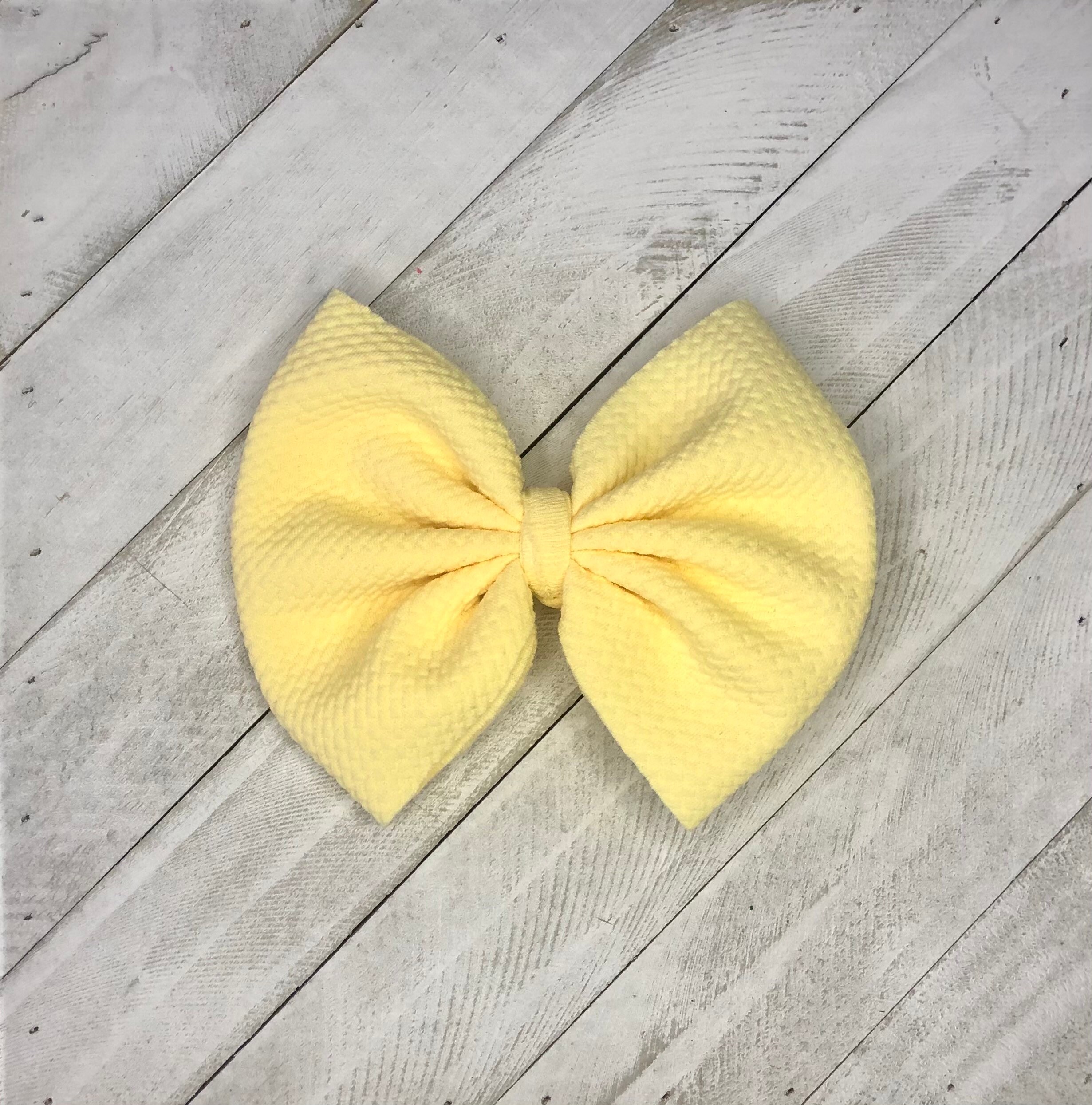 Pastel Yellow Bow - Etsy