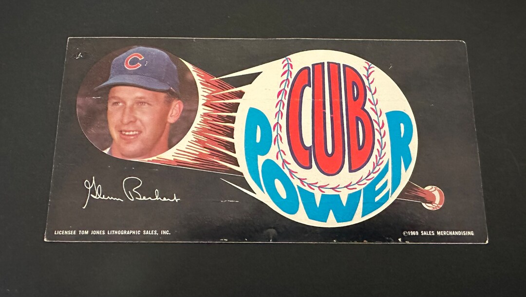 1969 Chicago Cubs Glen Beckert Bumper Sticker - Etsy