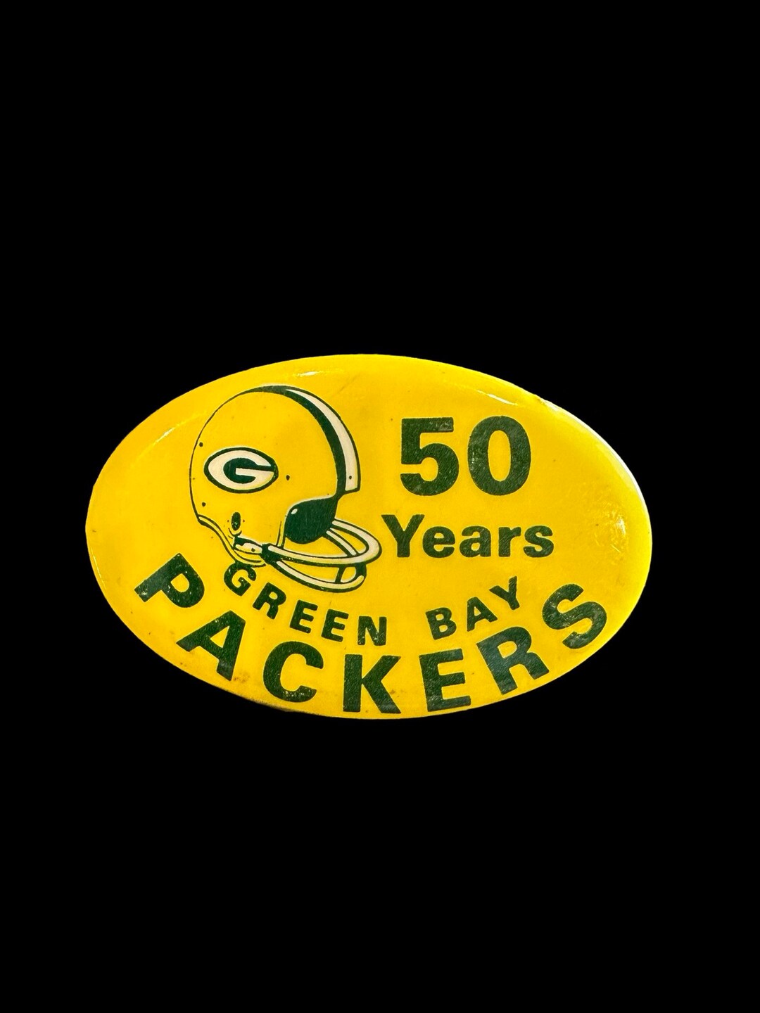 Vintage 50 Years NFL Football Green Bay Packers Pin Button - Etsy