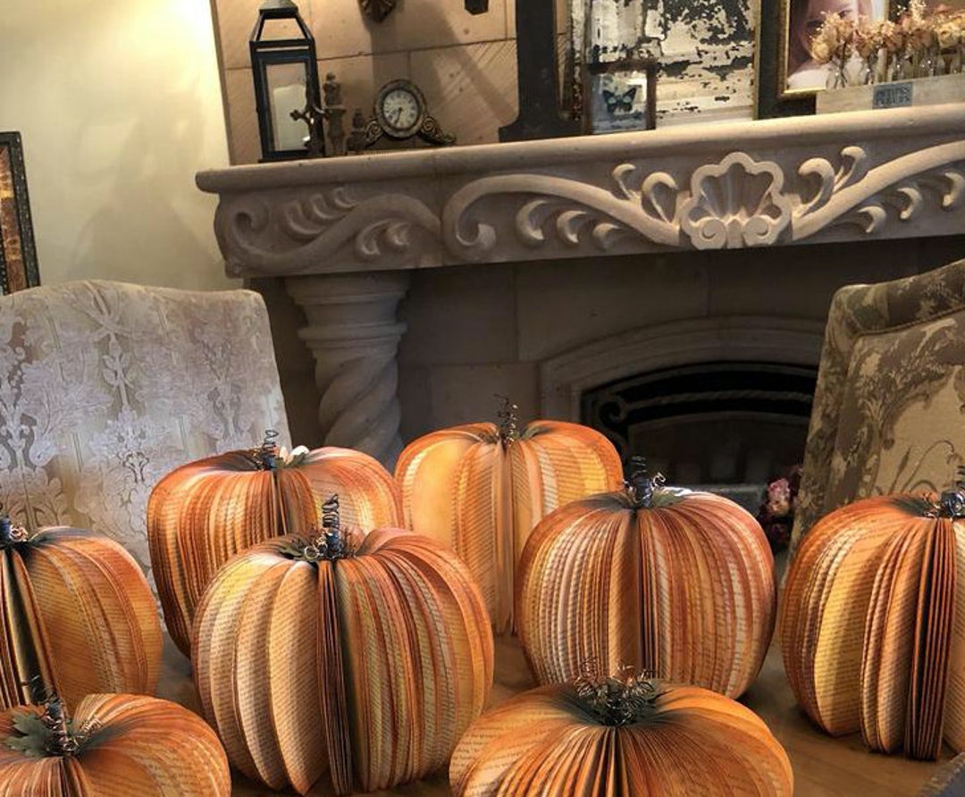 Book Pumpkins for Fall and Halloween (original-smooth) - Etsy