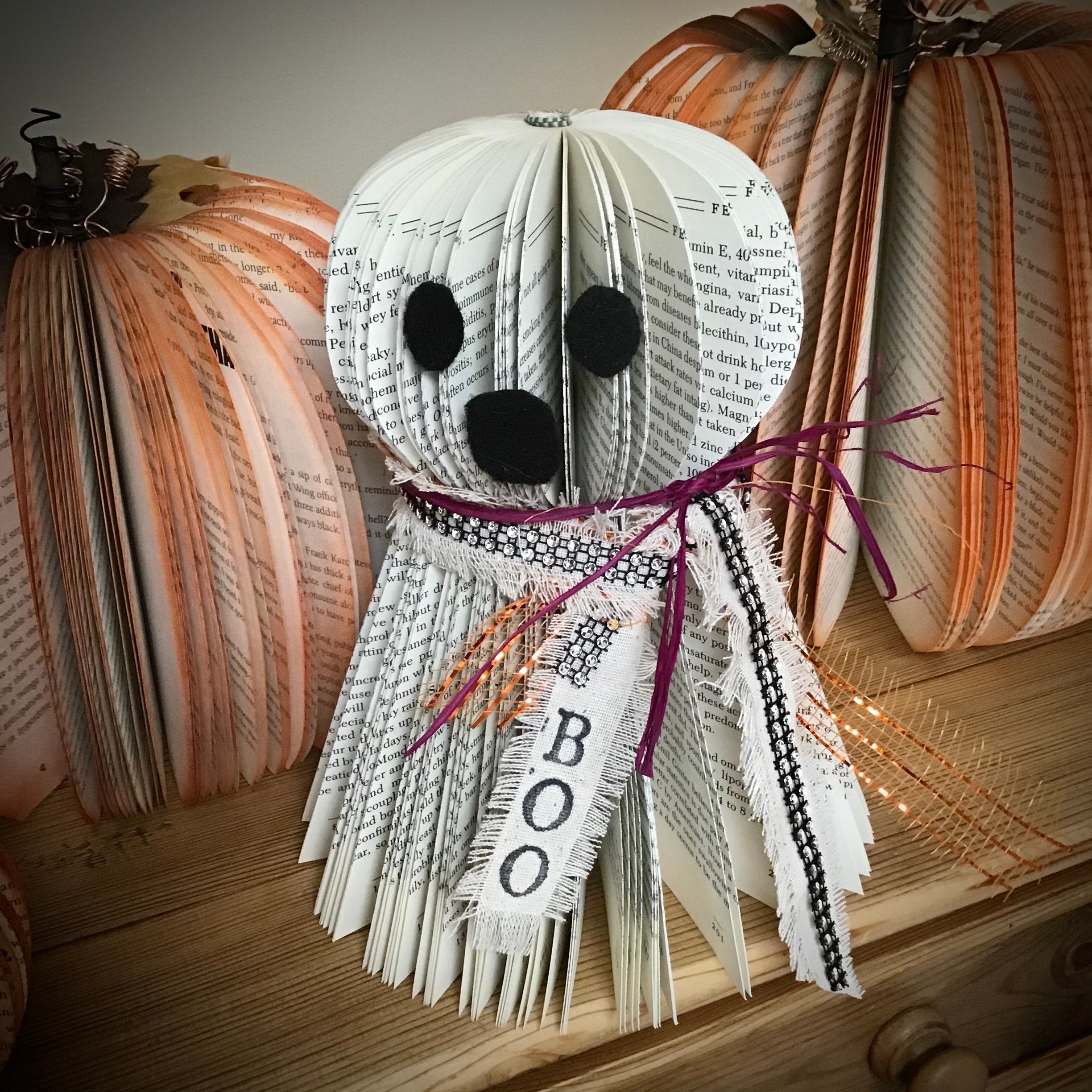 Book Ghosts for Halloween | Etsy