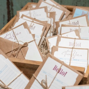 Vintage Library Book Card Note Cards - Etsy