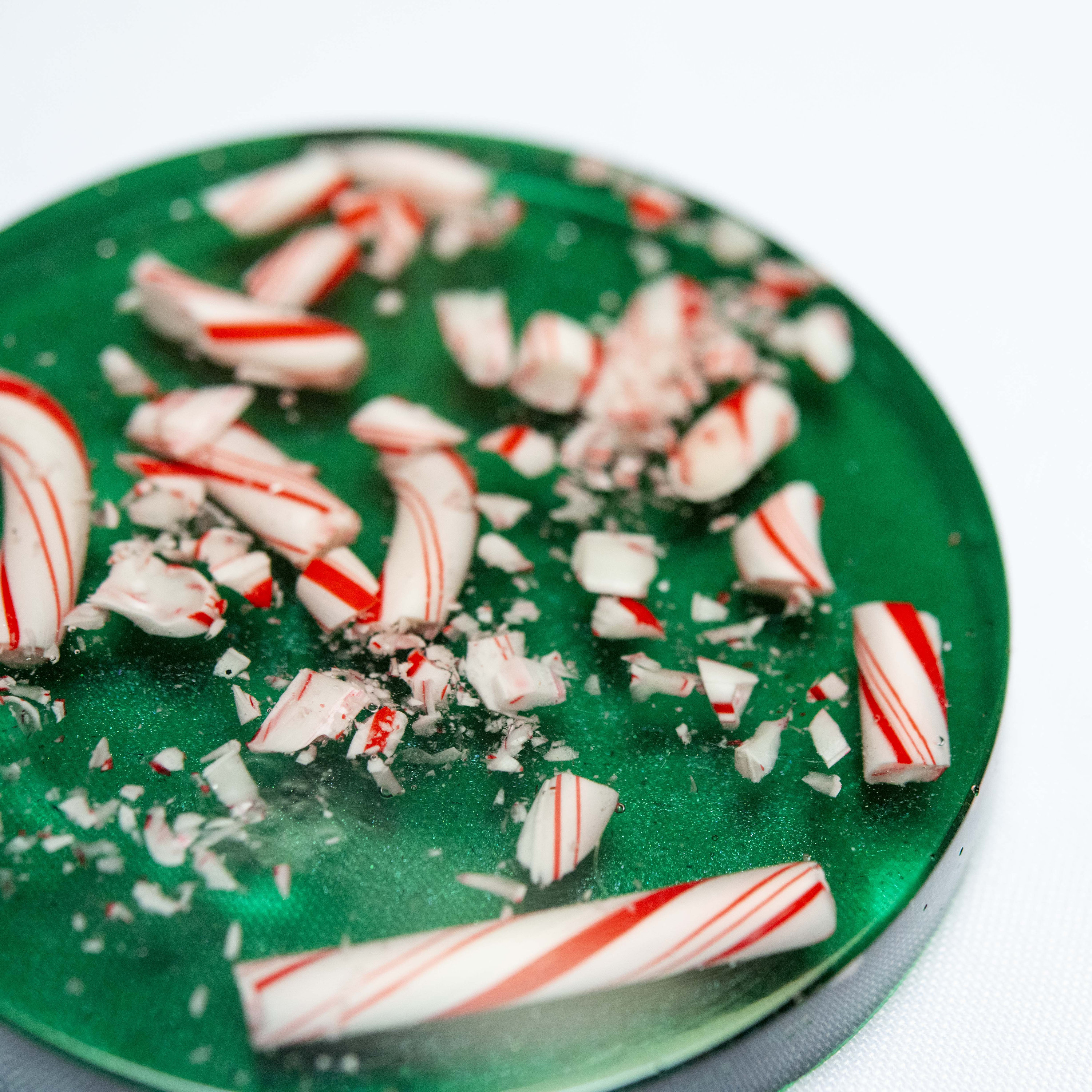 Epoxy Resin Candy Cane Coasters - Etsy