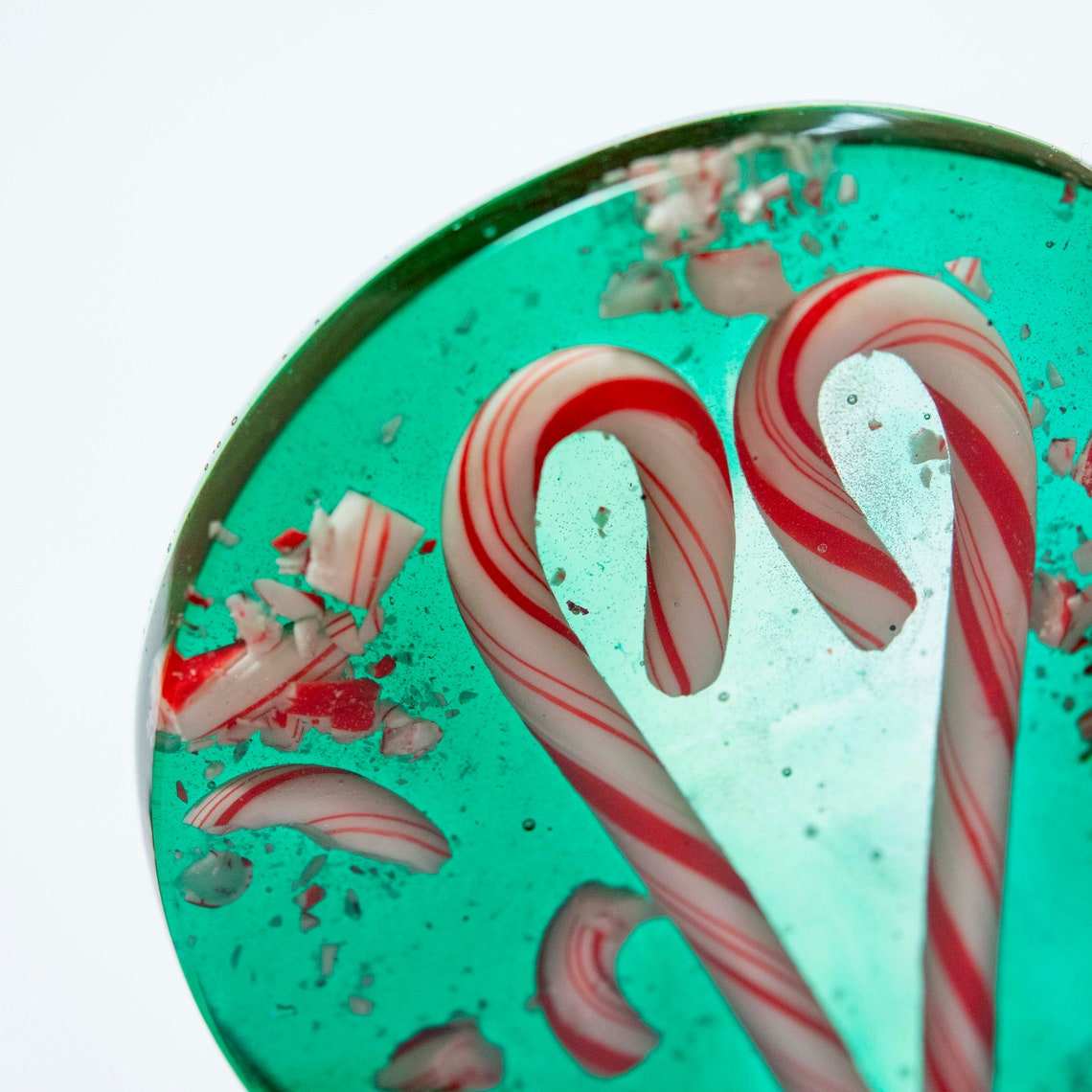 Epoxy Resin Candy Cane Coasters - Etsy