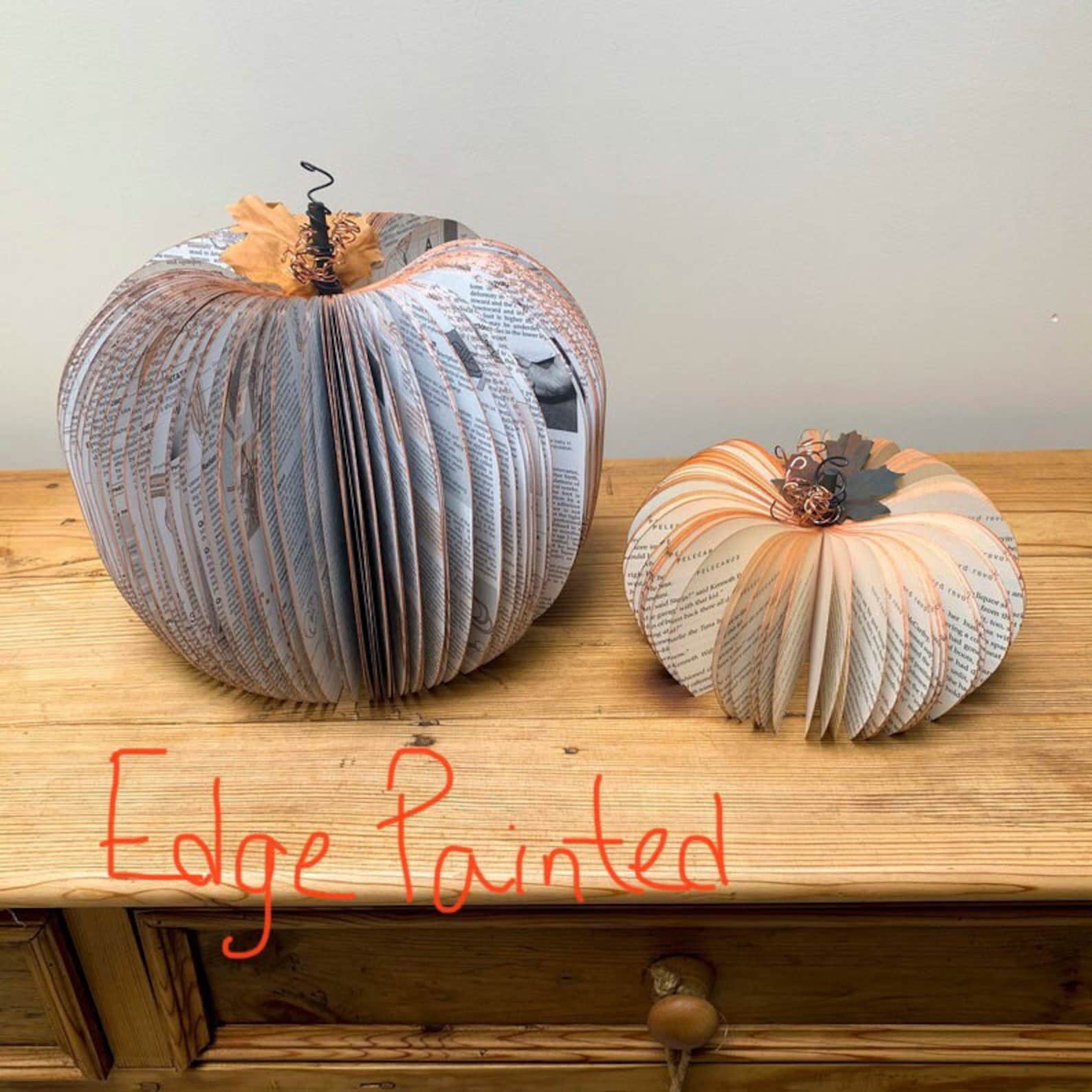Book Pumpkins for Fall and Halloween original-smooth - Etsy