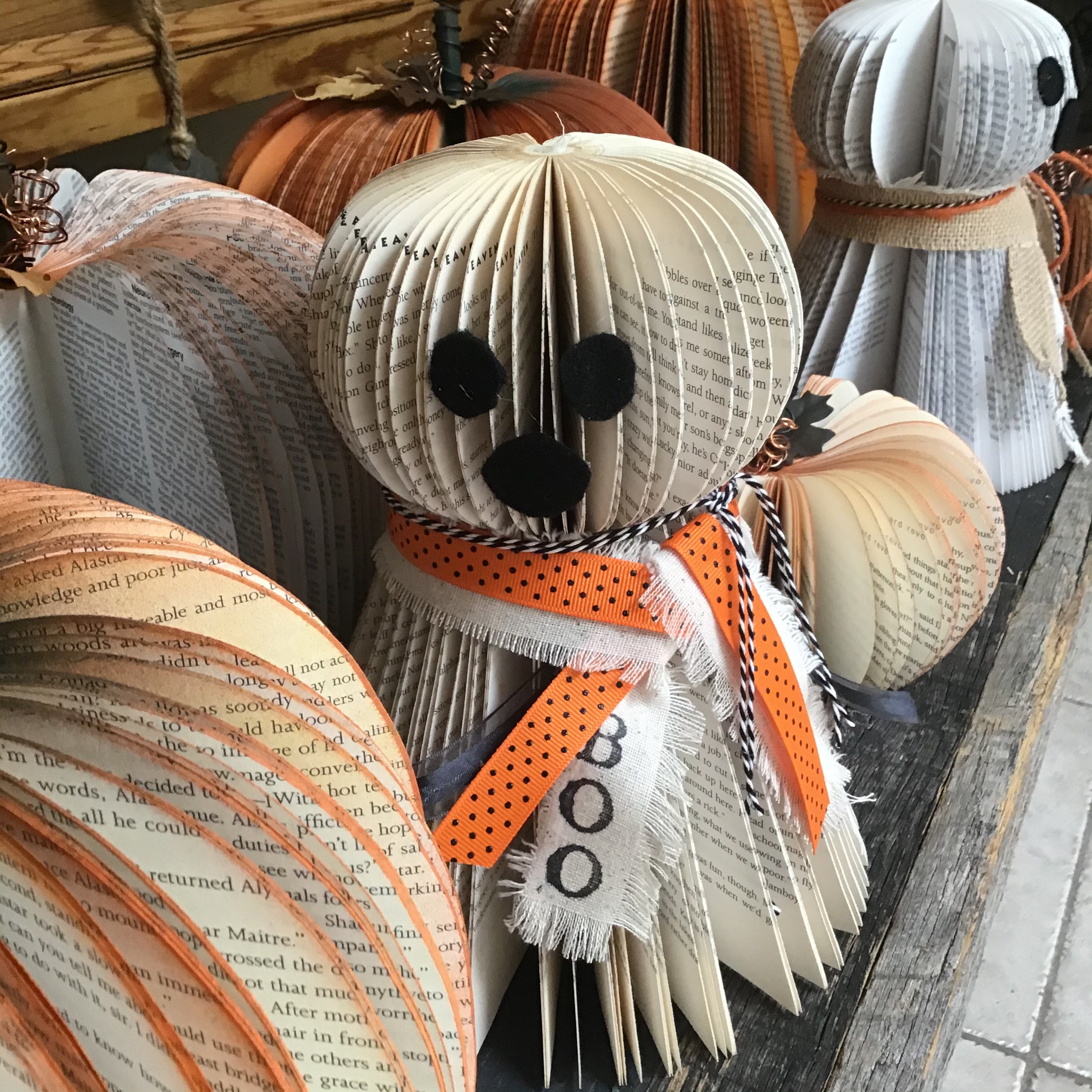 Book Ghosts for Halloween | Etsy