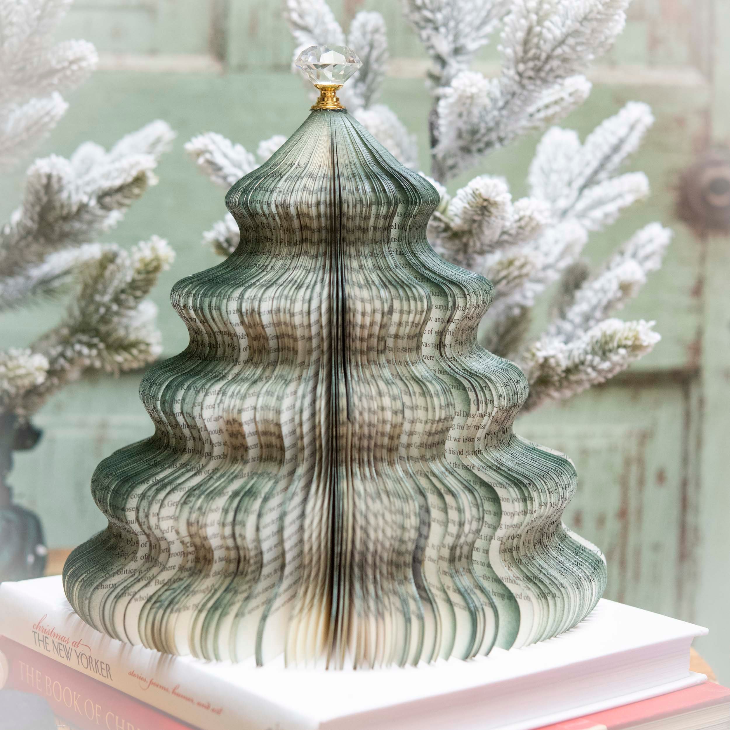 Book Christmas Tree (shown With Snowman) - Etsy