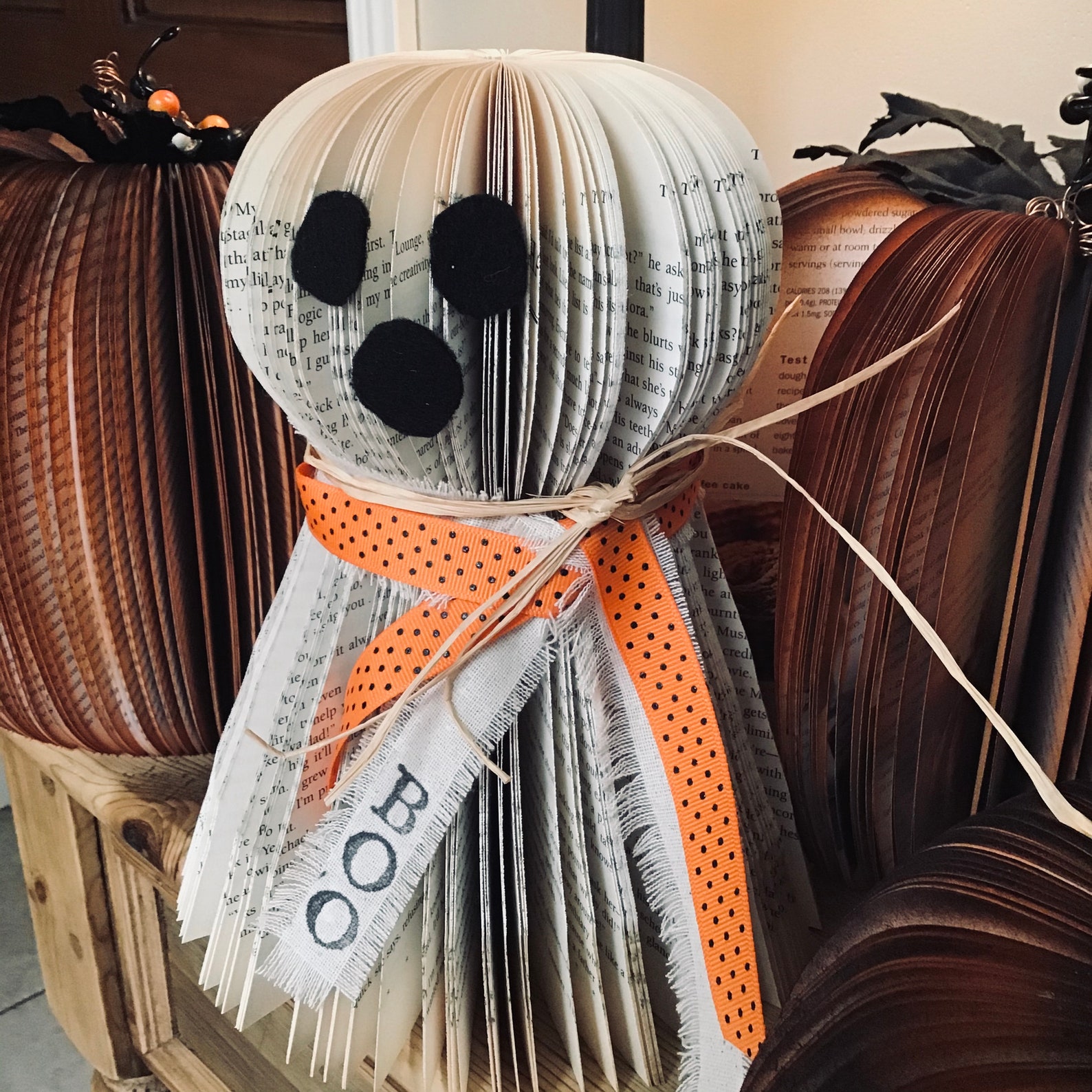 Book Ghosts for Halloween | Etsy