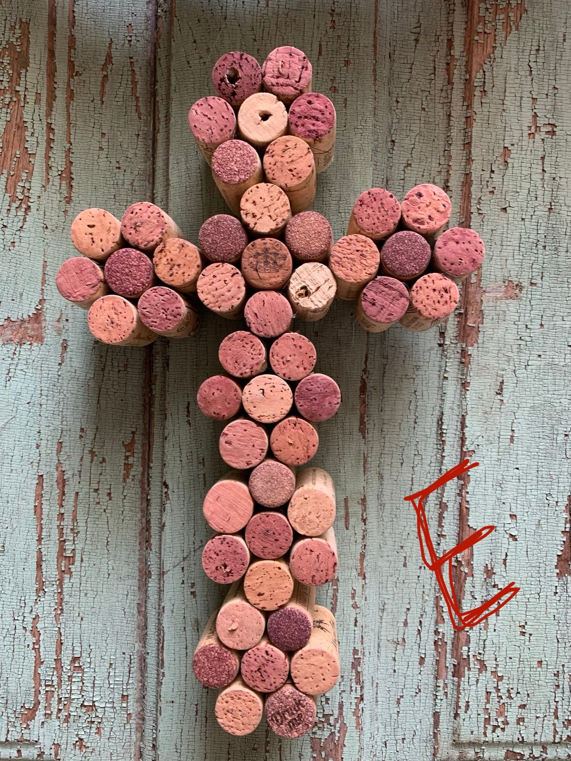 Beautiful Wine Cork Cross | Etsy