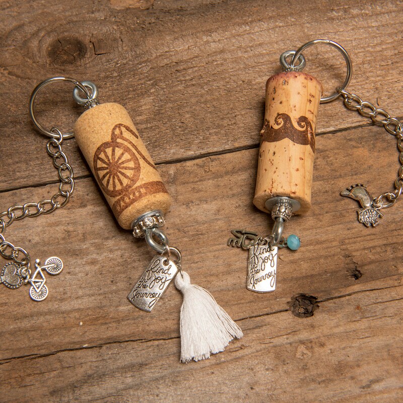 Cork Key Chain - Etsy