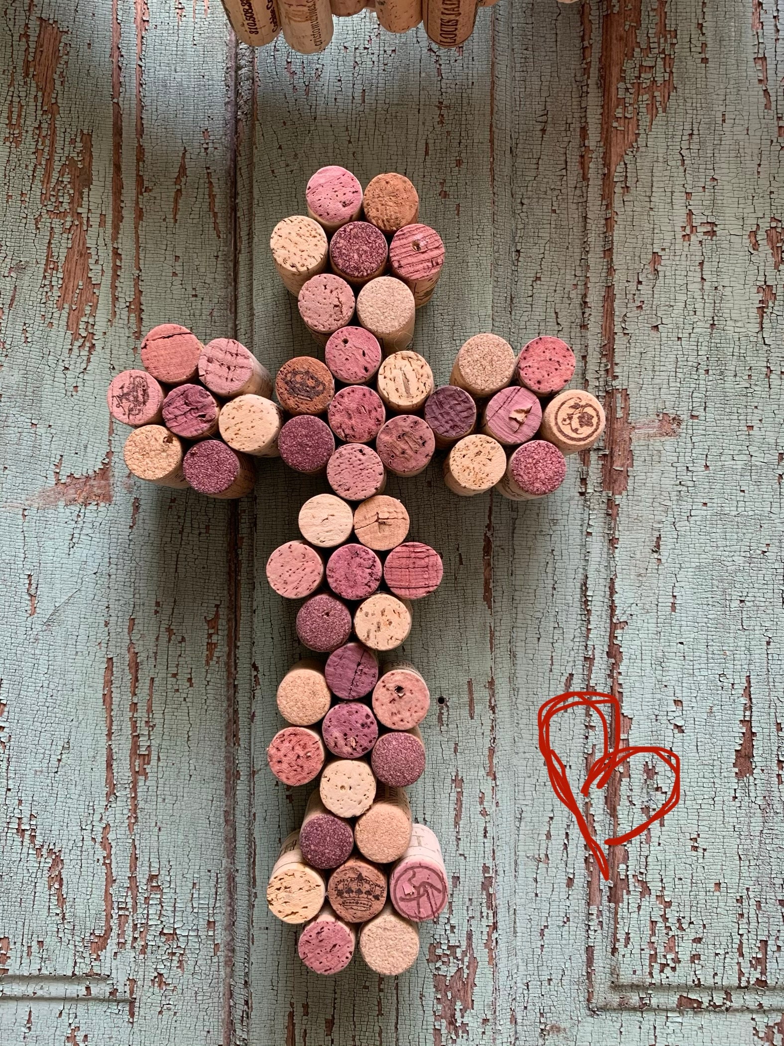 Beautiful Wine Cork Cross | Etsy