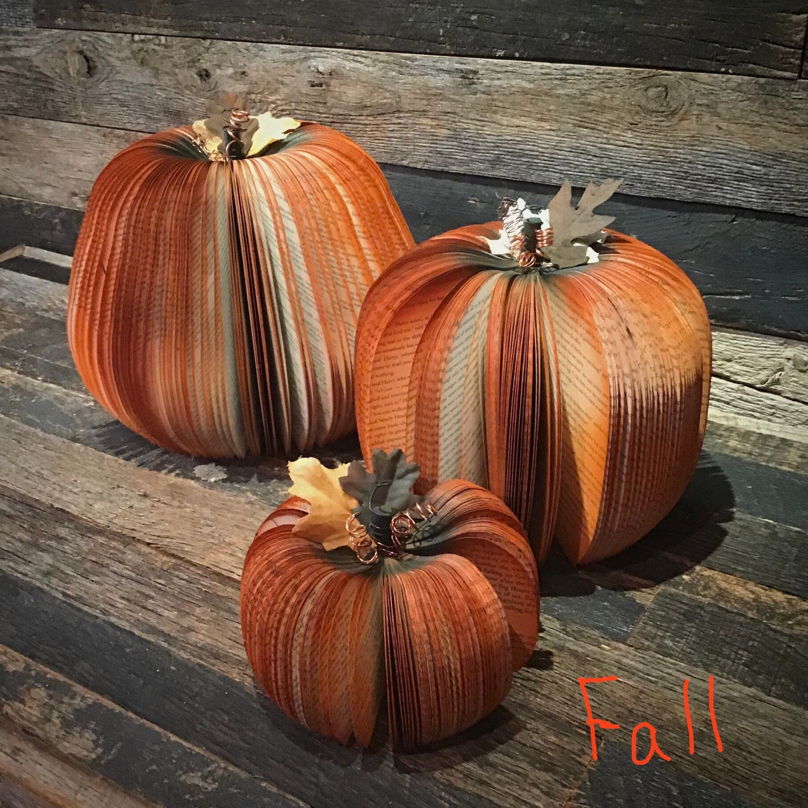 Book Pumpkins for Fall and Halloween original-smooth - Etsy