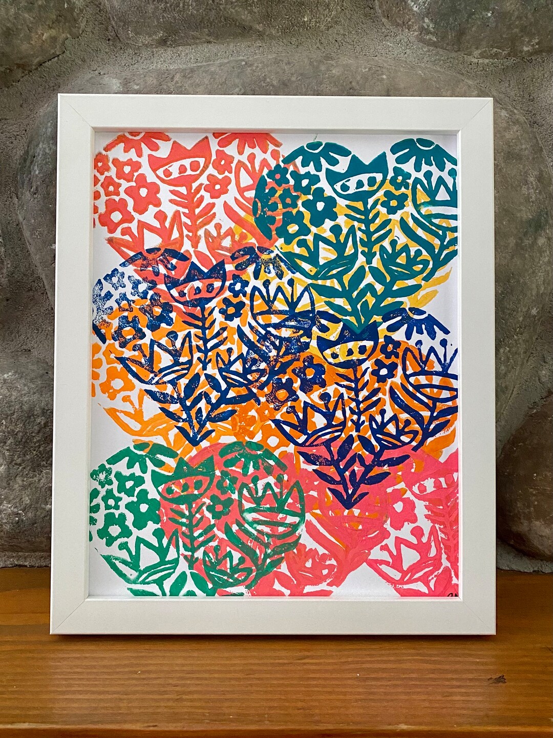 Prints in Color — Folk Art Rainbows - Etsy