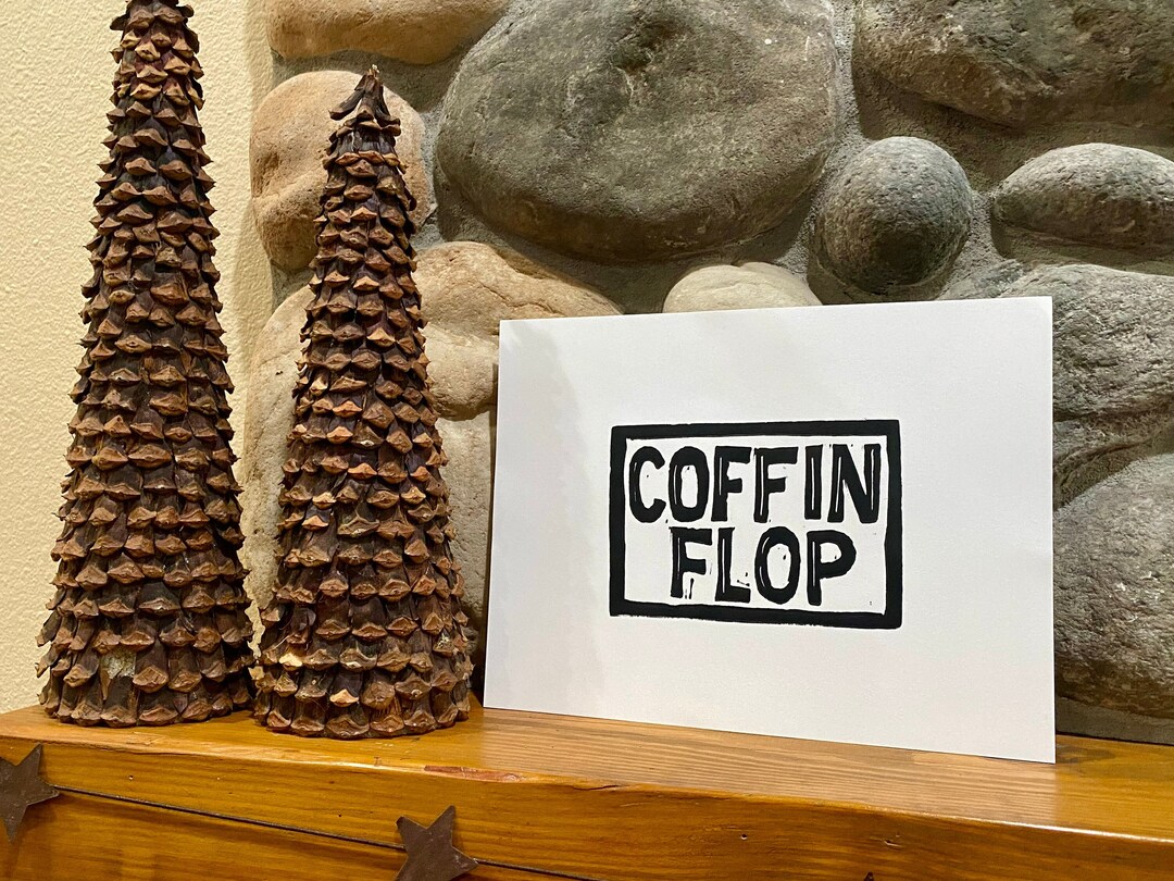 ITYSL Coffin Flop Linocut Art Print - Etsy