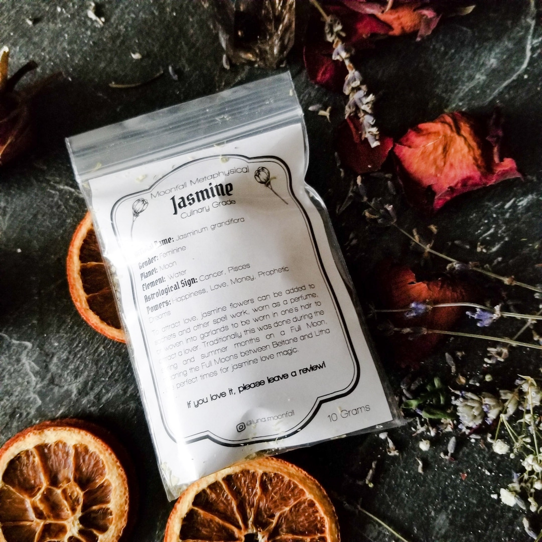 Dried Jasmine Flowers Whole Witch Herb Witchcraft - Etsy