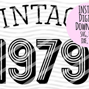 1970s SVG Bundle, Vintage 1970-79 SVG Clipart, 1974 Birthday, 1970s ...
