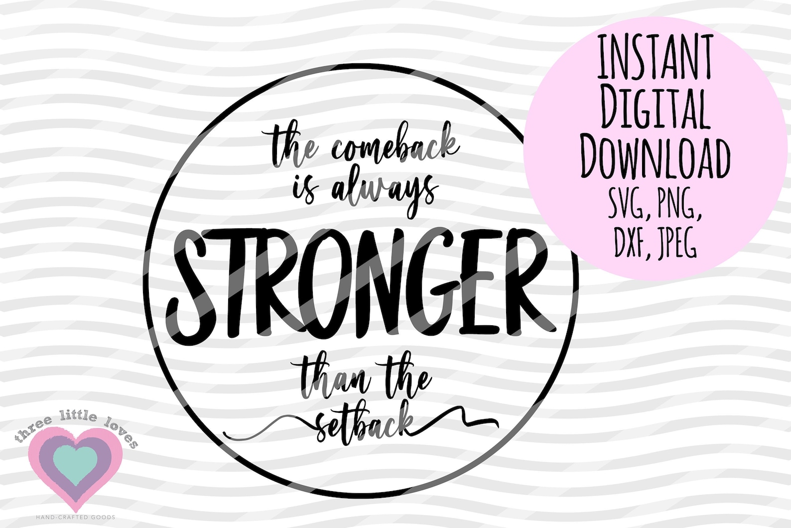 The Comeback is Always Stronger Than Setback SVG Motivational - Etsy