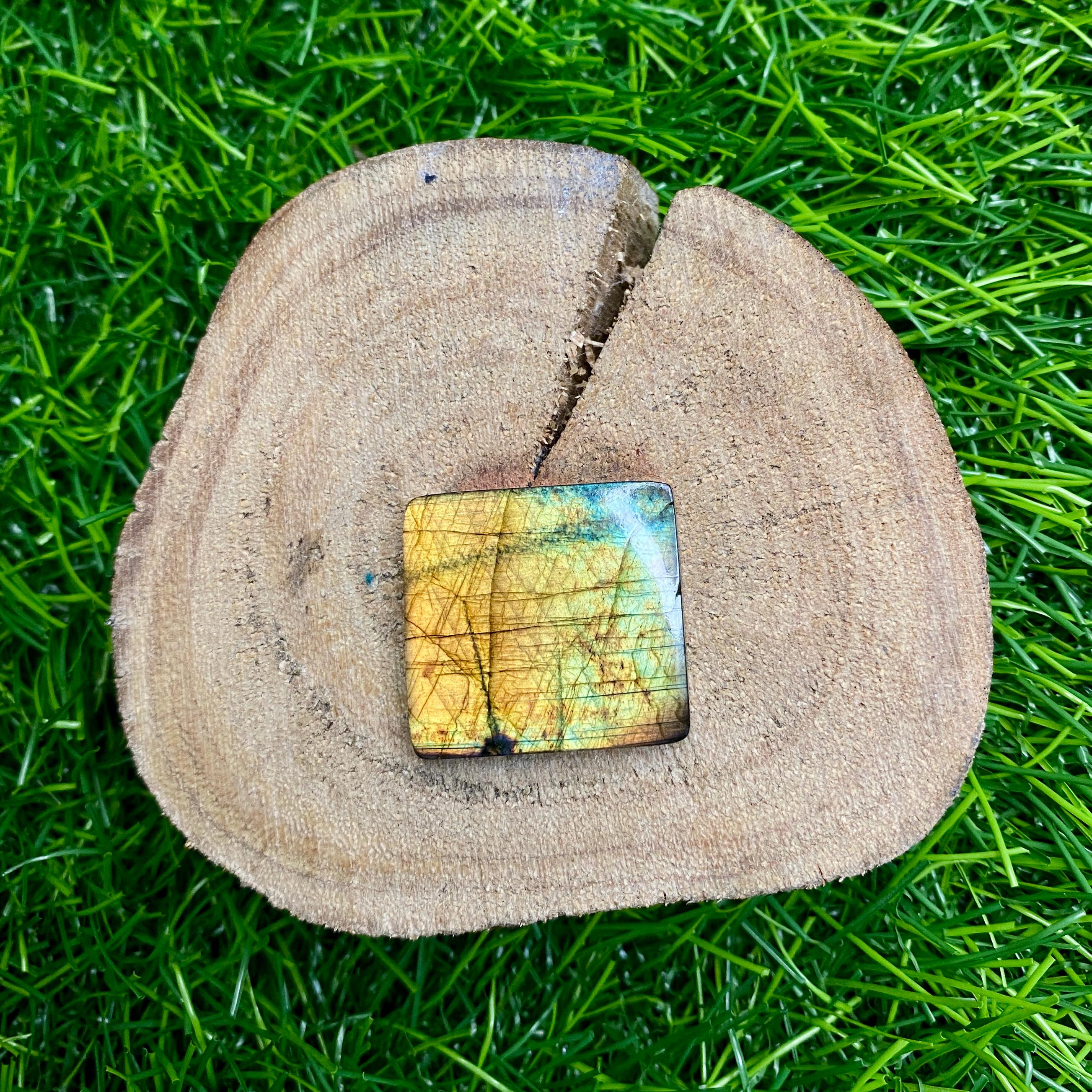 Square Shape Labradorite Gemstone • Natural Flashy Labradorite • Stone ...