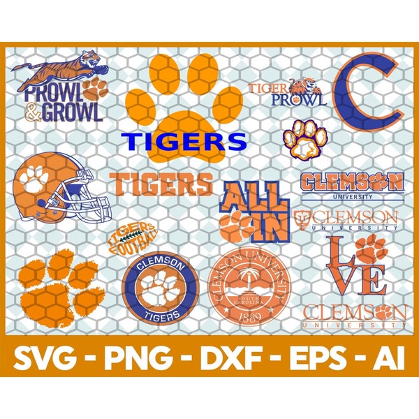 Clemson Logo Svg - Etsy