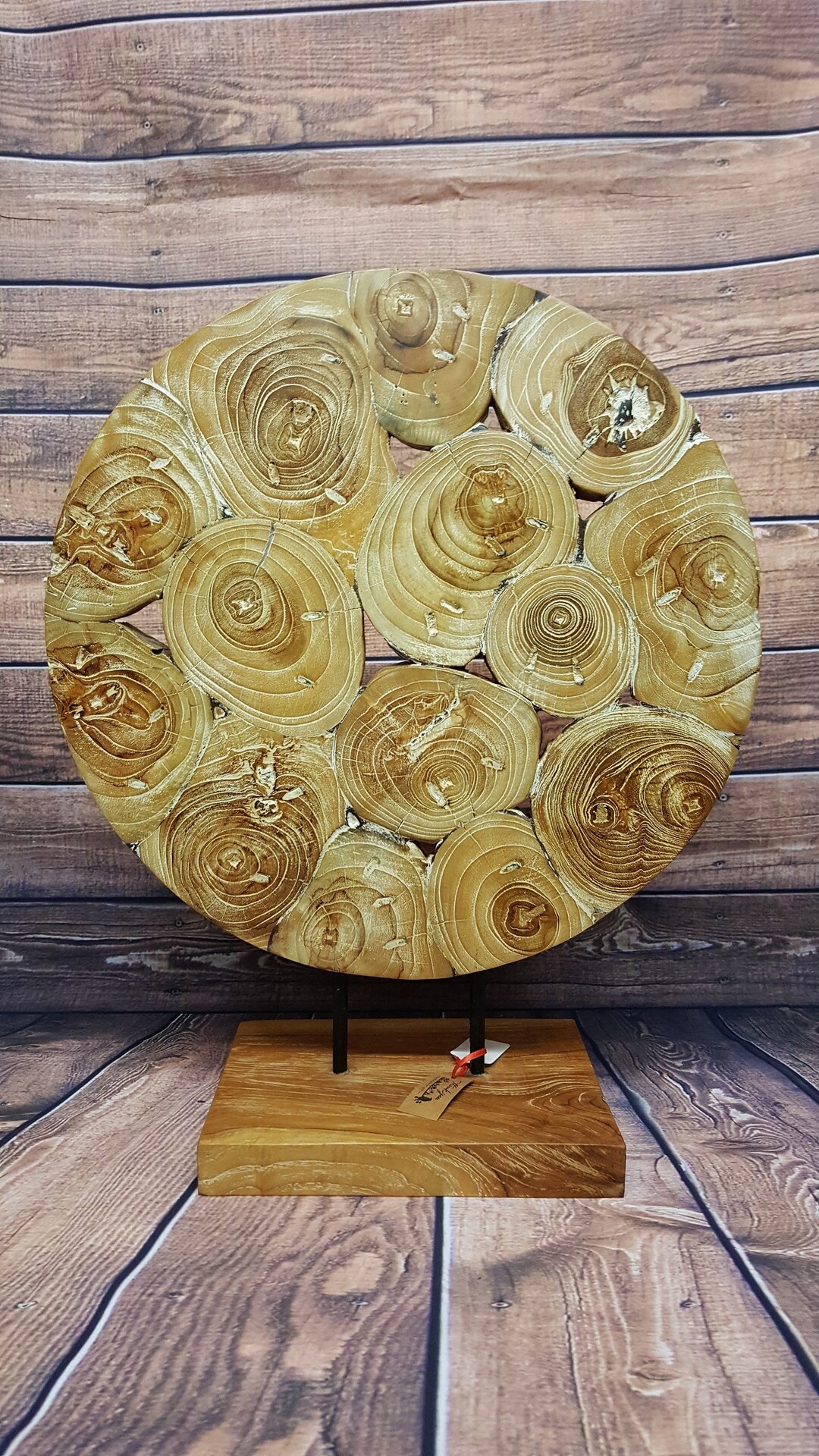 Oval Teak Wood Disc - Etsy