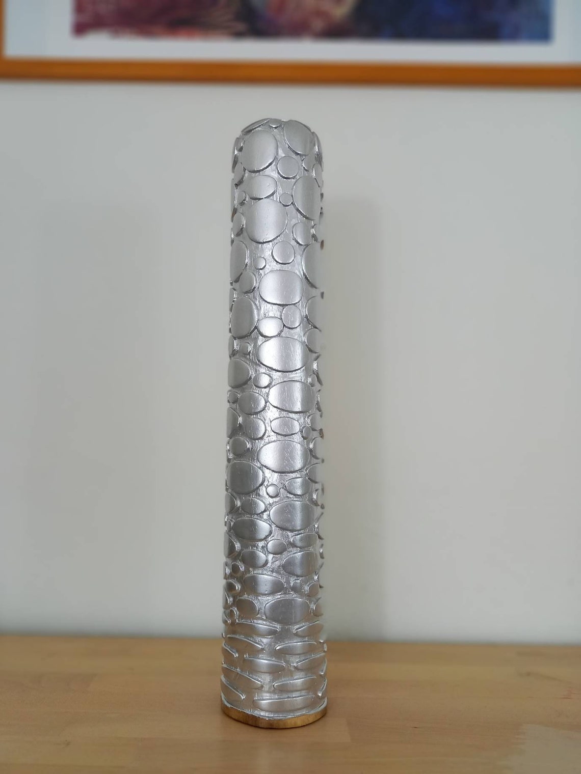 Abstract Silver Cylindrical - Etsy