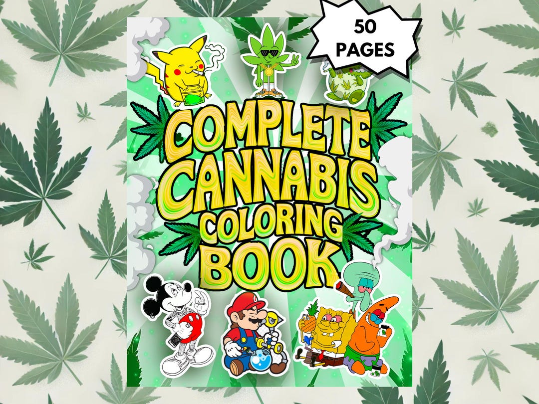 420 Stoner Coloring Pages | 50 Coloring Pages | Adult Coloring Sheets ...