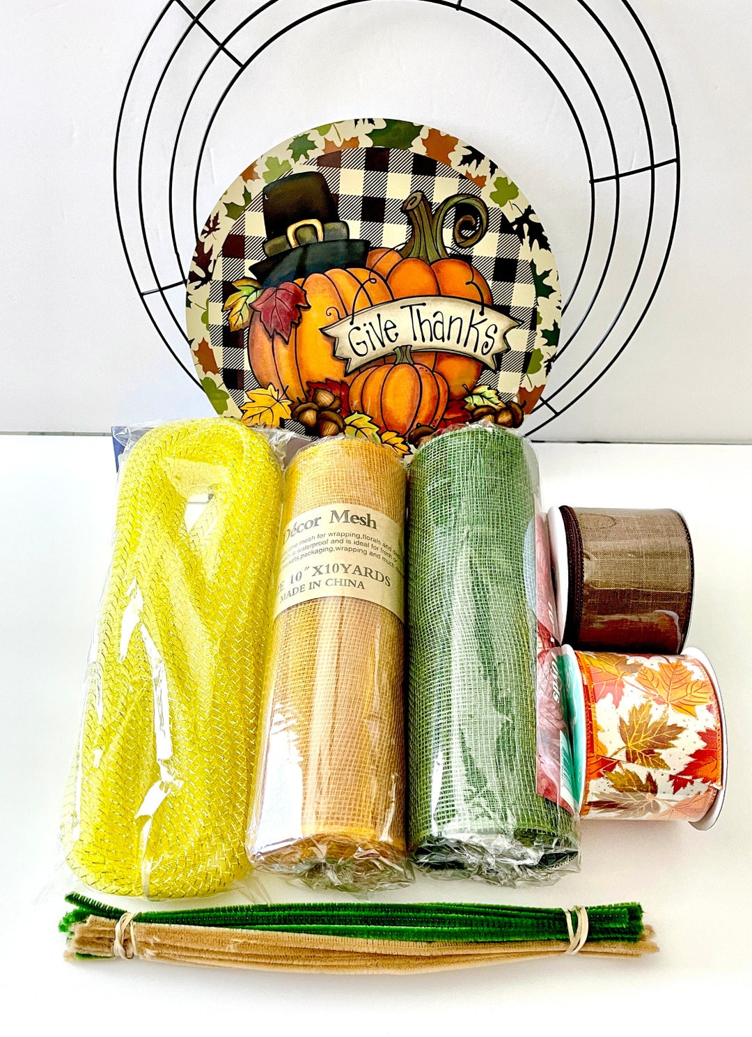 Fall Wreath Kit - Etsy