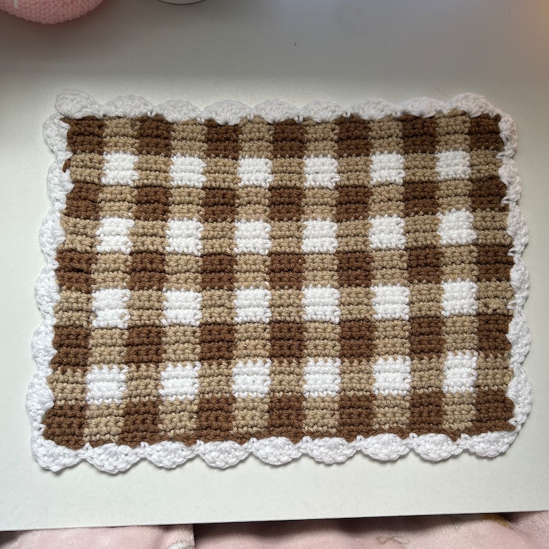 Gingham Desk Mat Pattern - Etsy
