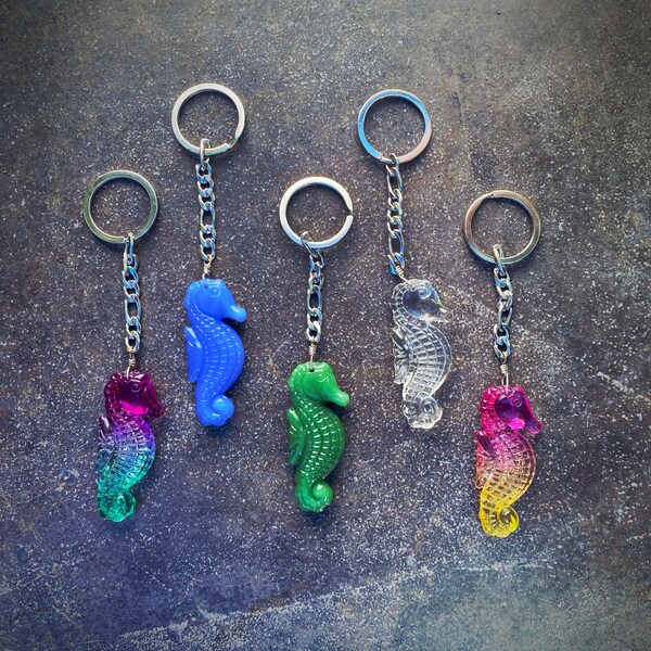 Seahorse Keychain - Etsy