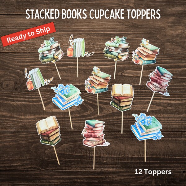Stacked Books Decor - Etsy