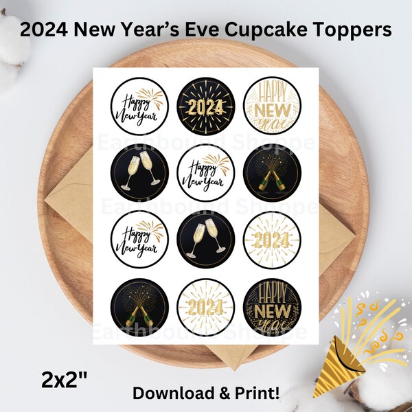 New Year Cake Topper - Etsy