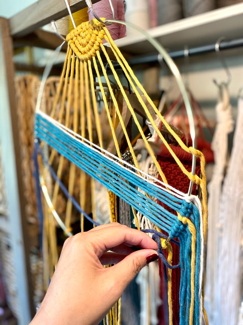 Modern Macrame Sun and Surf Beach Macrame Decor Boho Wall - Etsy