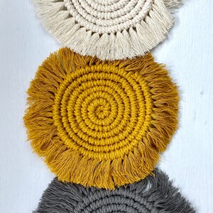 Macrame Trivet, Handmade Pot Coaster, Large Macrame Coaster, Hot Pad ...