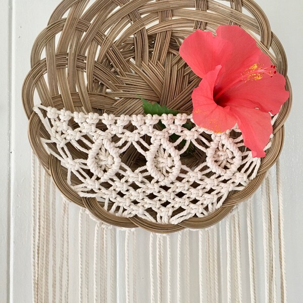 Macrame Wall Basket - Etsy