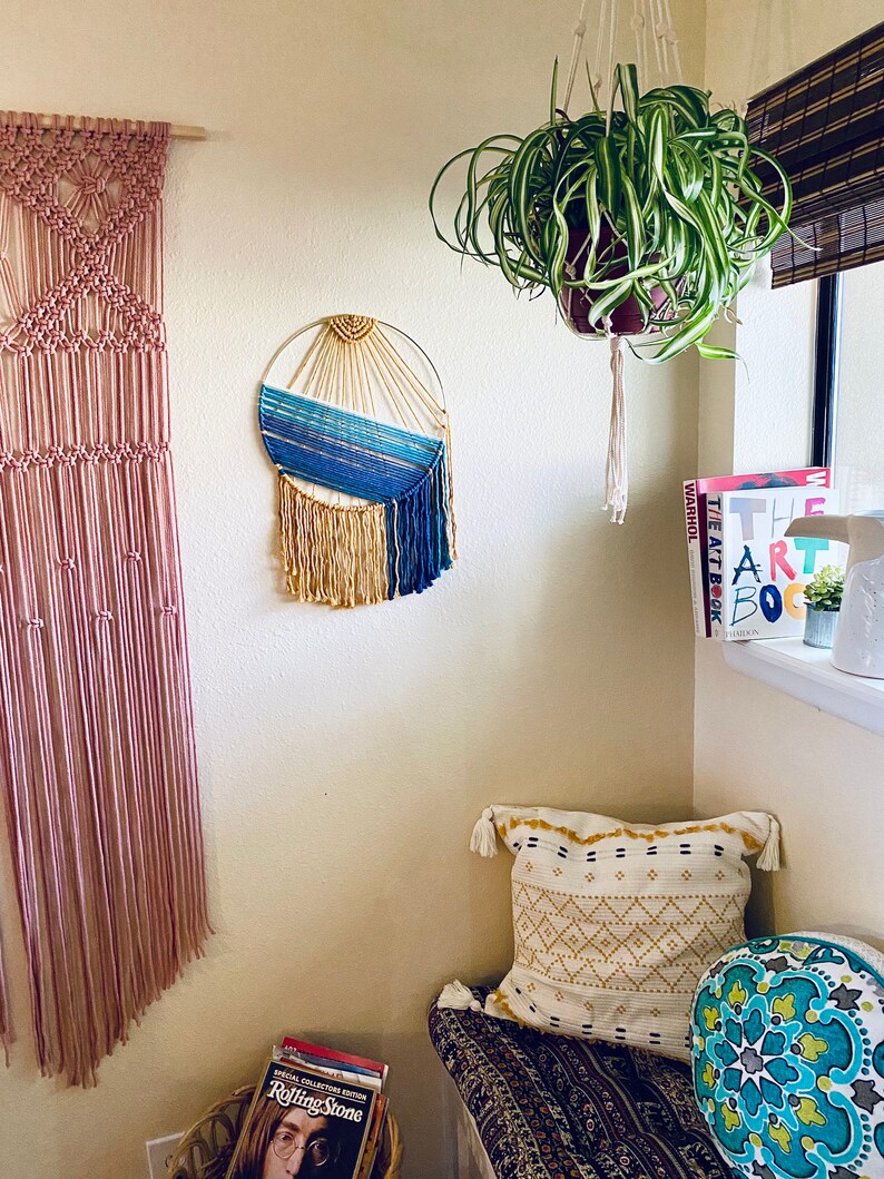 Modern Macrame Sun and Surf Beach Macrame Decor Boho Wall - Etsy
