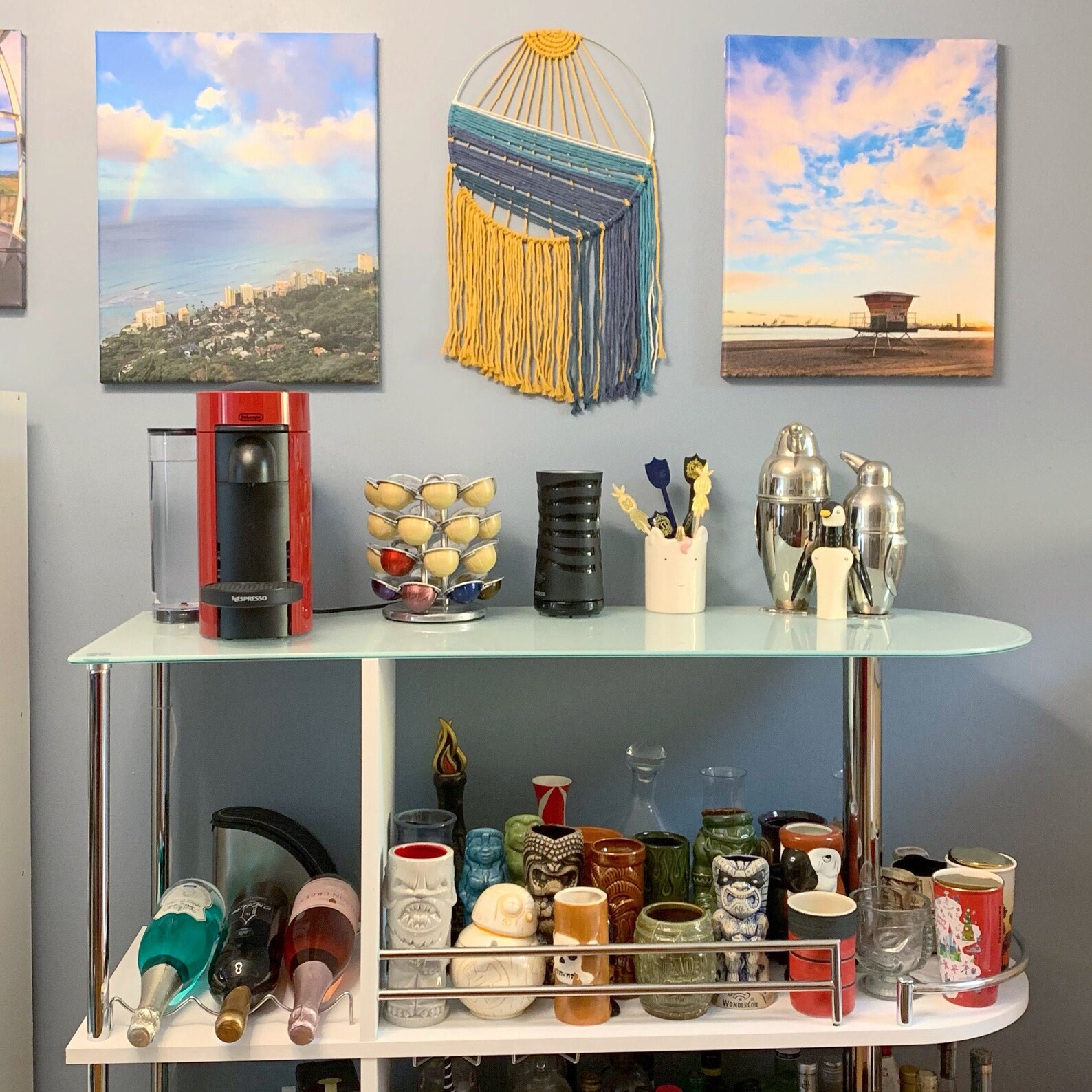 Modern Macrame Sun and Surf Beach Macrame Decor Boho Wall - Etsy