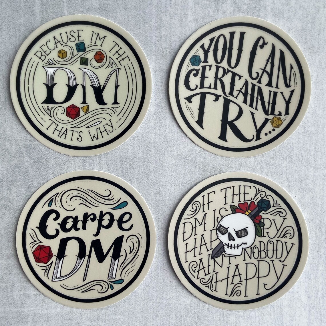 You Can Certainly Try D&D vinyl sticker waterproof | Etsy