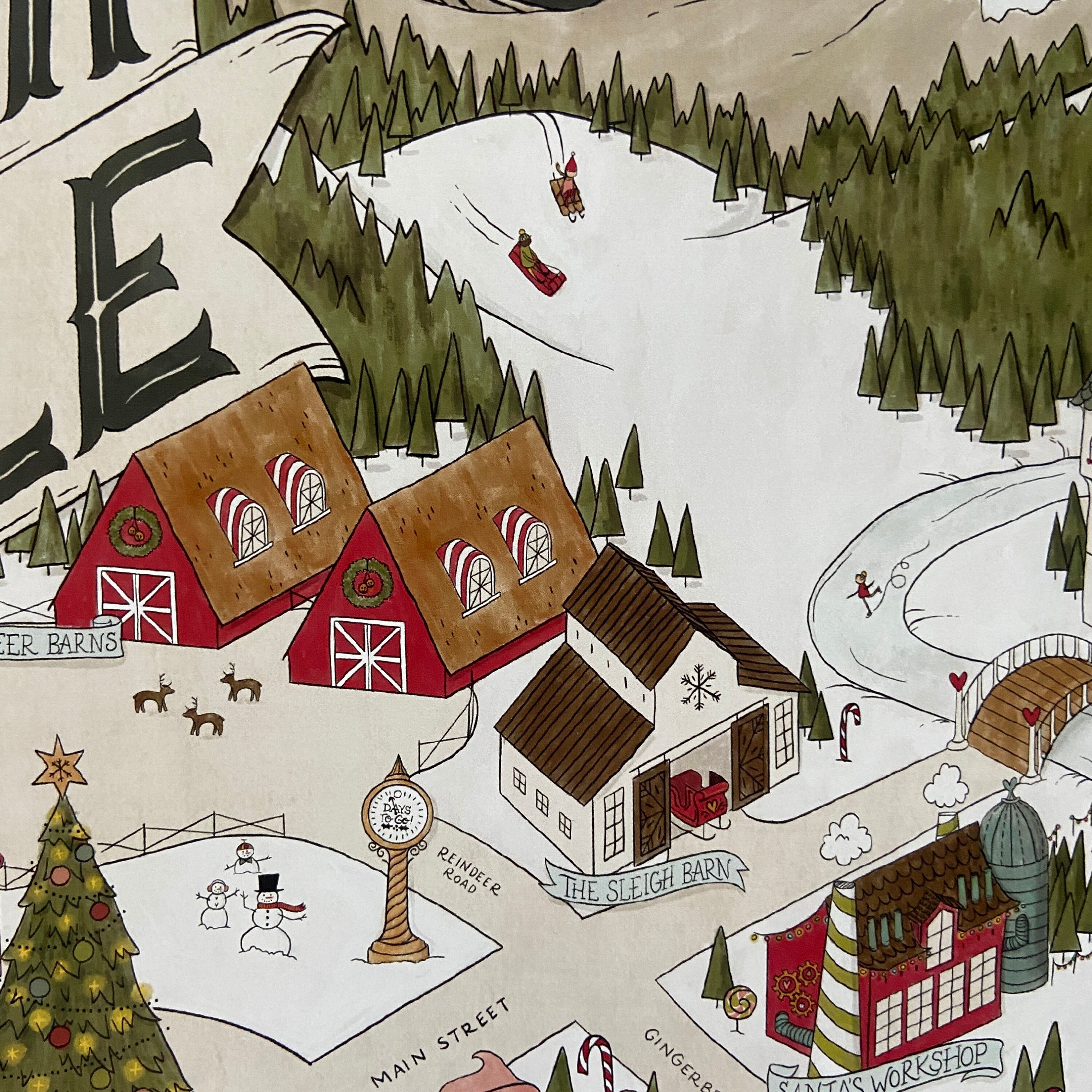 Santa North Pole Map