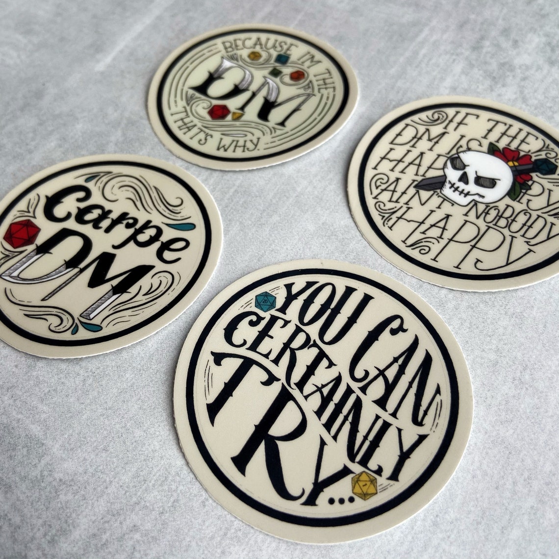 You Can Certainly Try D&D vinyl sticker waterproof | Etsy