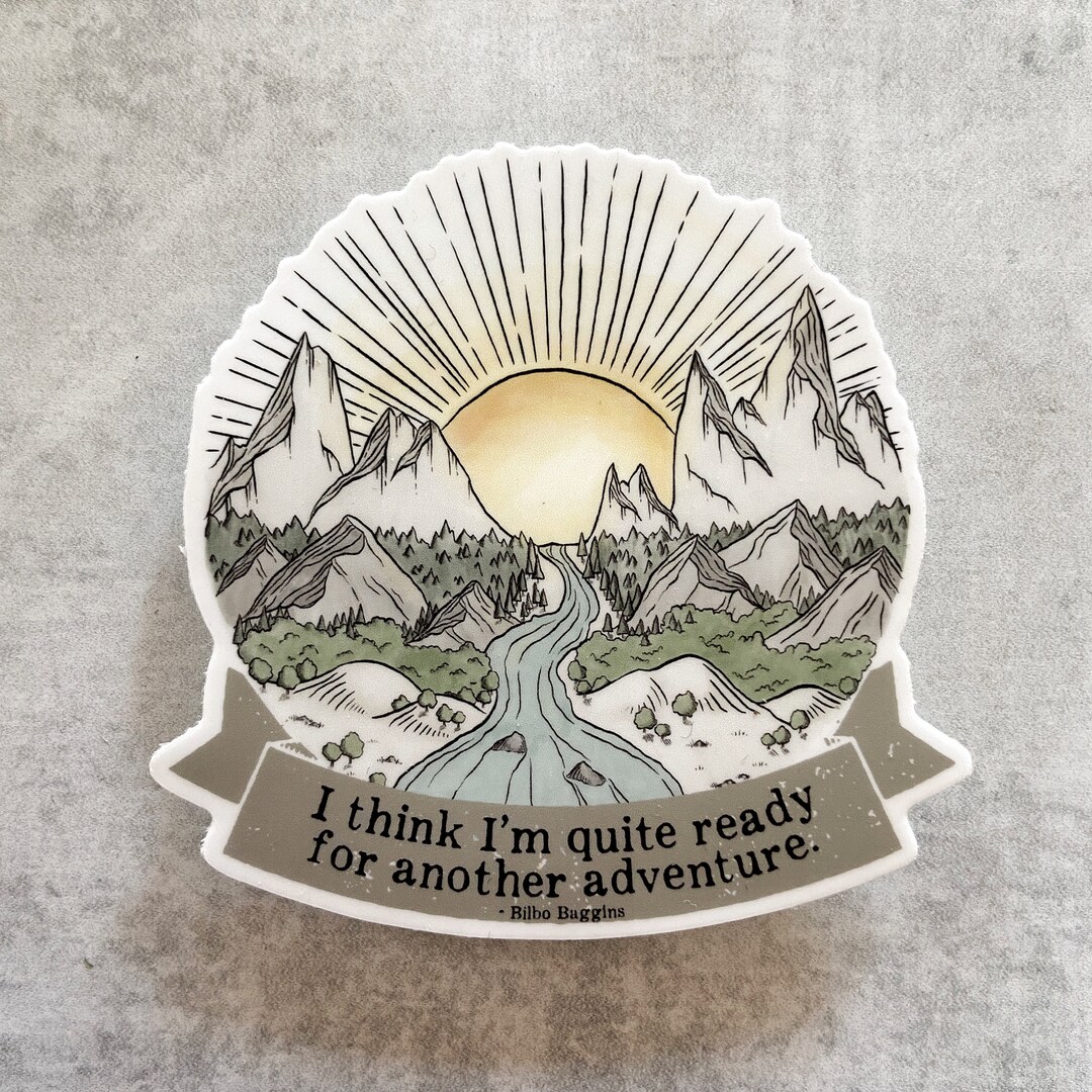 Another Adventure Bilbo Baggins Lord of the Rings Vinyl Sticker for ...