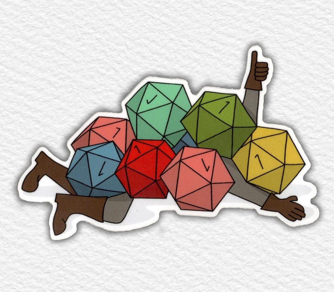 Nat1 Avalanche - D&D/RPG Dumb Ways to Die Vinyl Sticker - Etsy