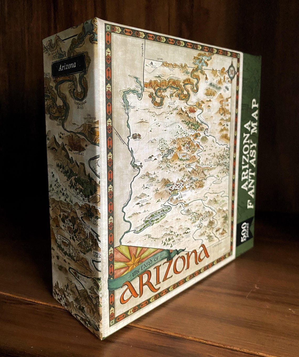 Arizona Fantasy Map Puzzle - 500 Piece Puzzle - Map Art, RPG Map ...