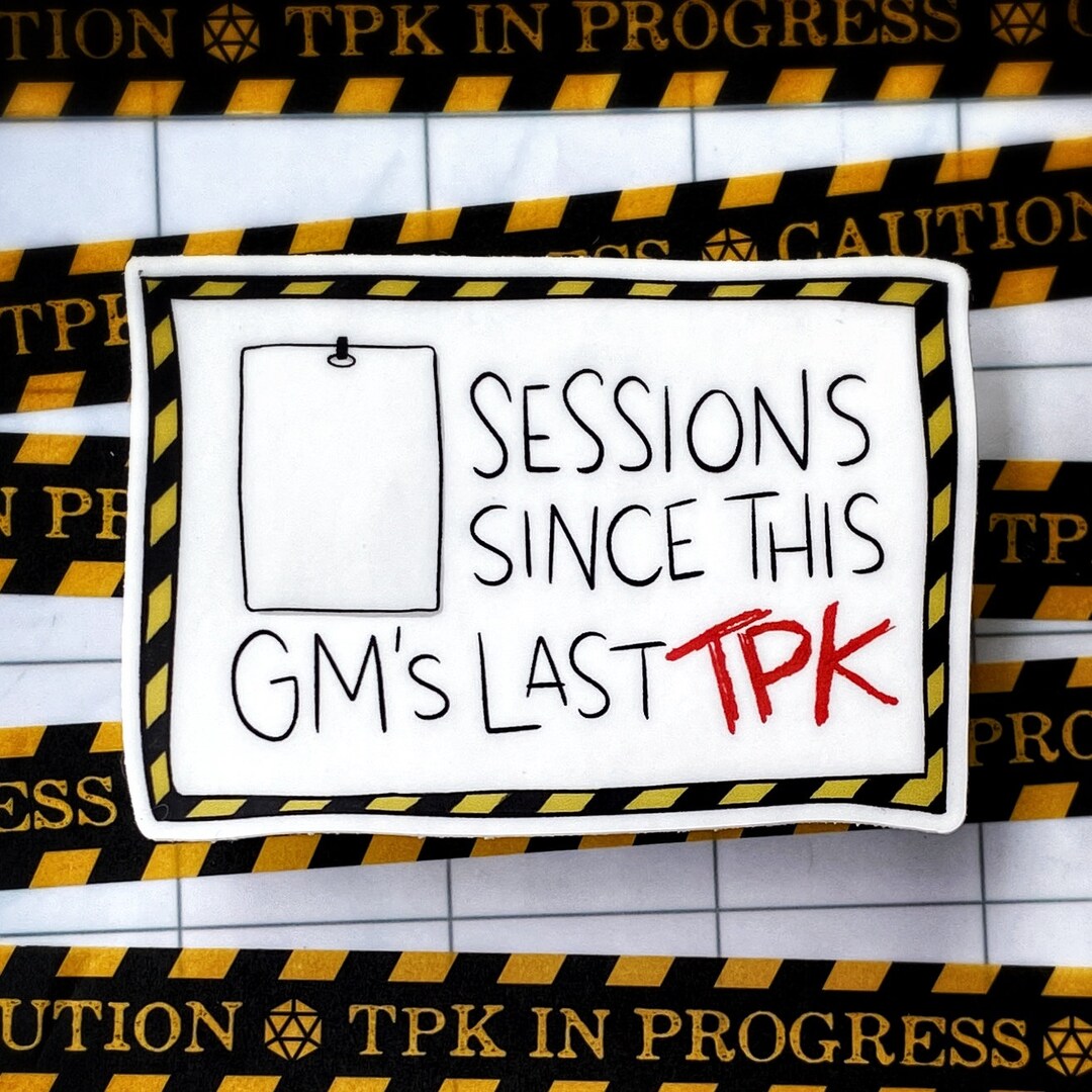 TPK Sticker D&D Vinyl Sticker for Dungeons and Dragons, Dungeon Master ...