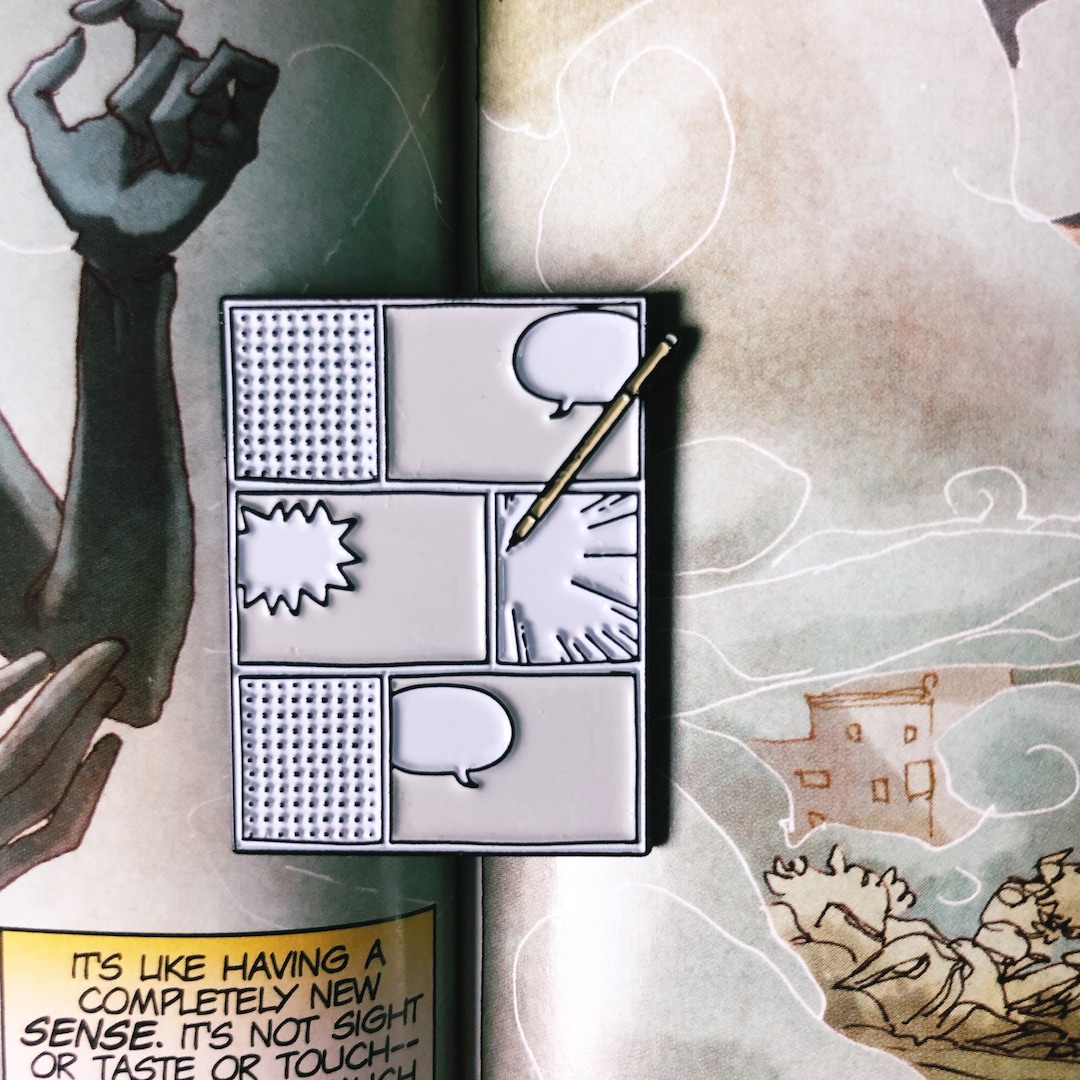 Blank Comic Enamel Pin for Comic Artists, Graphic Artists - Etsy