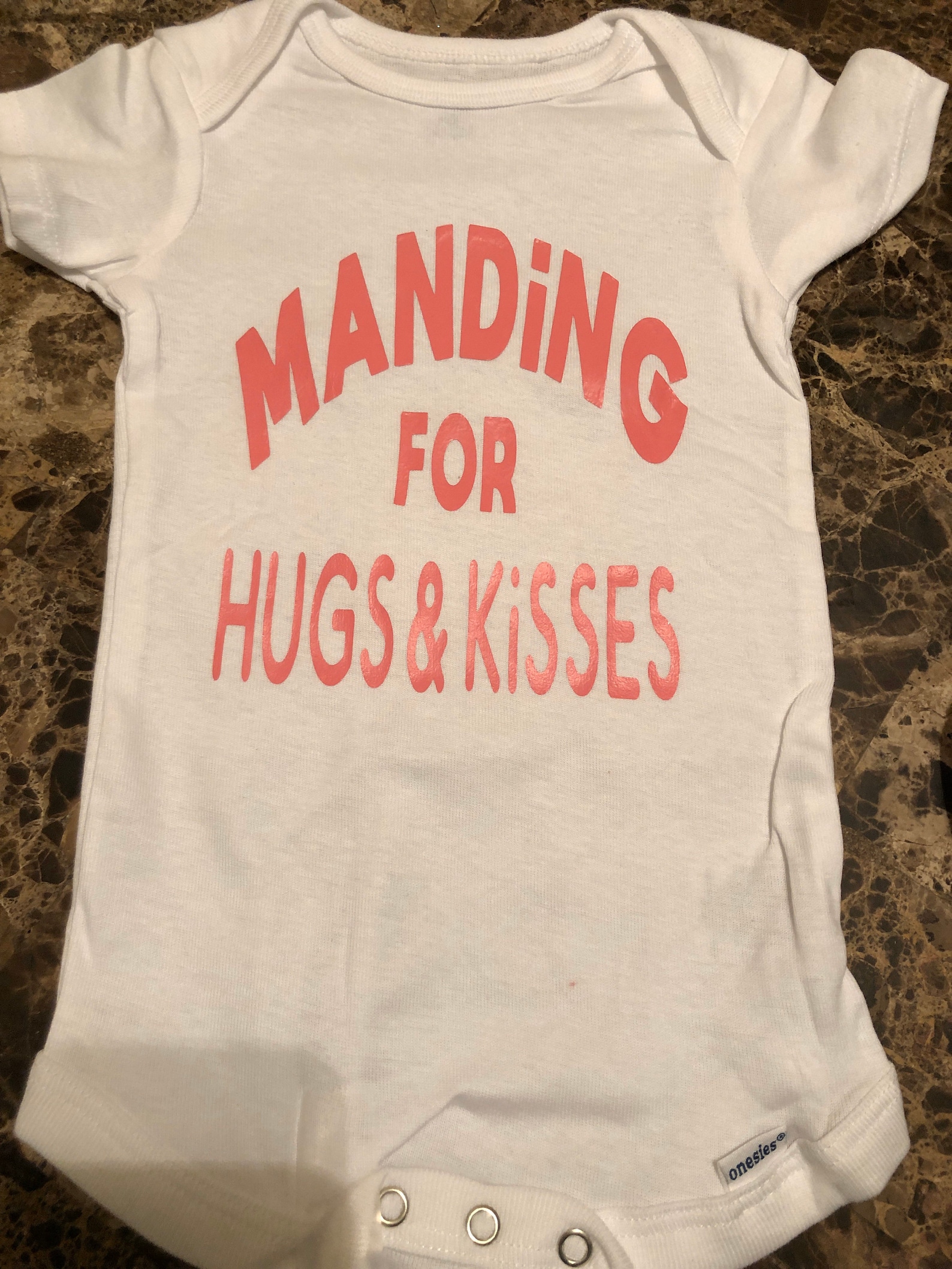 Baby Onesie, Speech Therapy Onesie, ABA Onesie, Manding for Hugs and ...