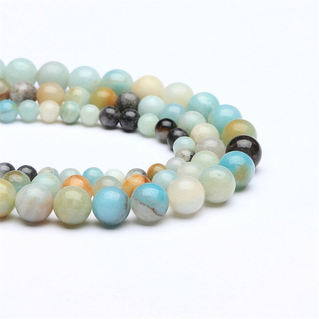 Amazonite 68mm Smooth/matte Round Natural Amazonite Beads - Etsy