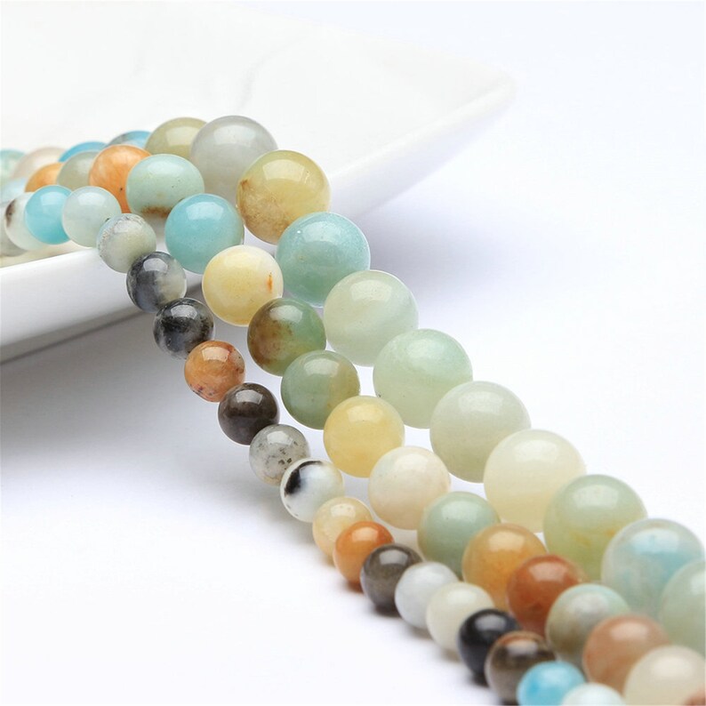Amazonite 68mm Smooth/matte Round Natural Amazonite Beads - Etsy