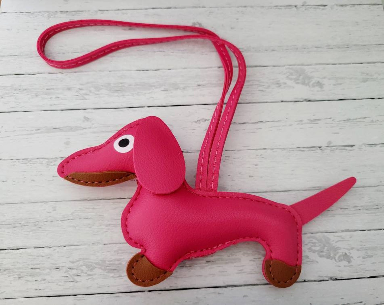 Puppy Dog Bag Charm in PU Leather - Etsy