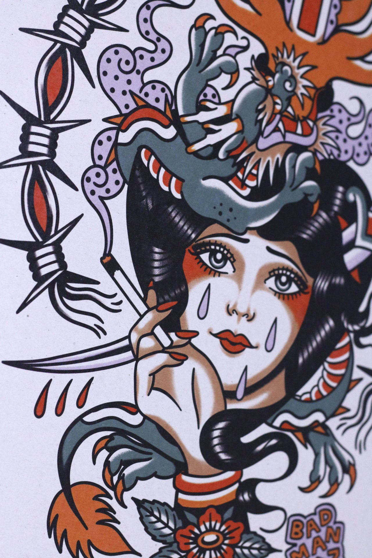 Tattoo Mash up A3/A4 Traditional Tattoo Flash Print - Etsy
